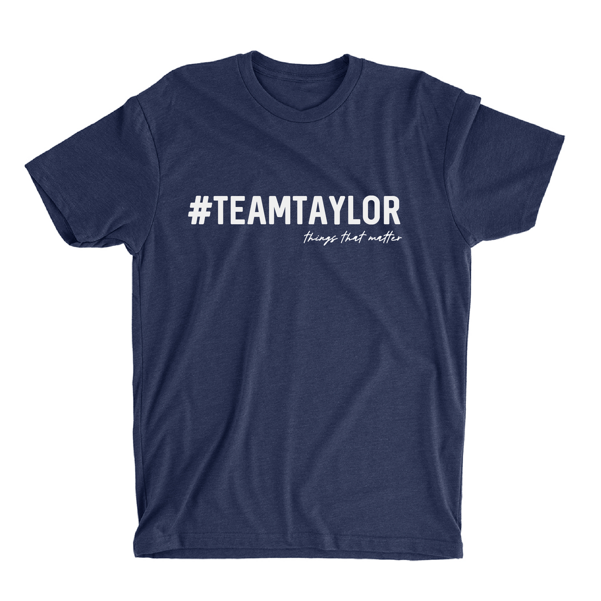 #TeamTaylor Logo Tee - Midnight Navy – Things That Matter Lifestyle
